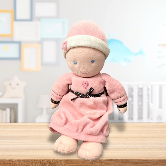 Carter's | Toys | Htf Carters Baby Doll Rattle Girl Pink Blonde Hair ...